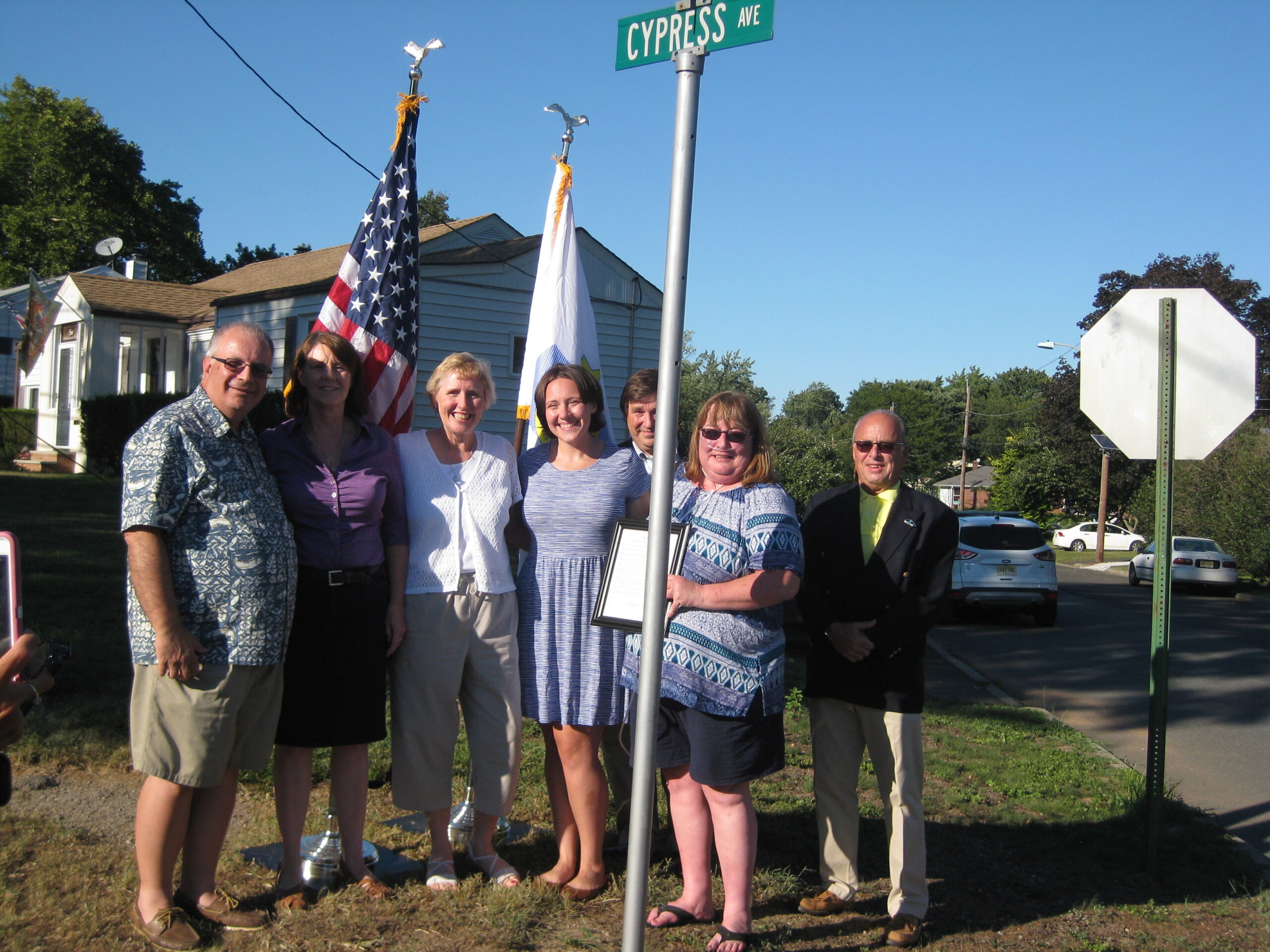 August 2016 Veteran Street Sign Ceremony - Krauss Way - Township of ...