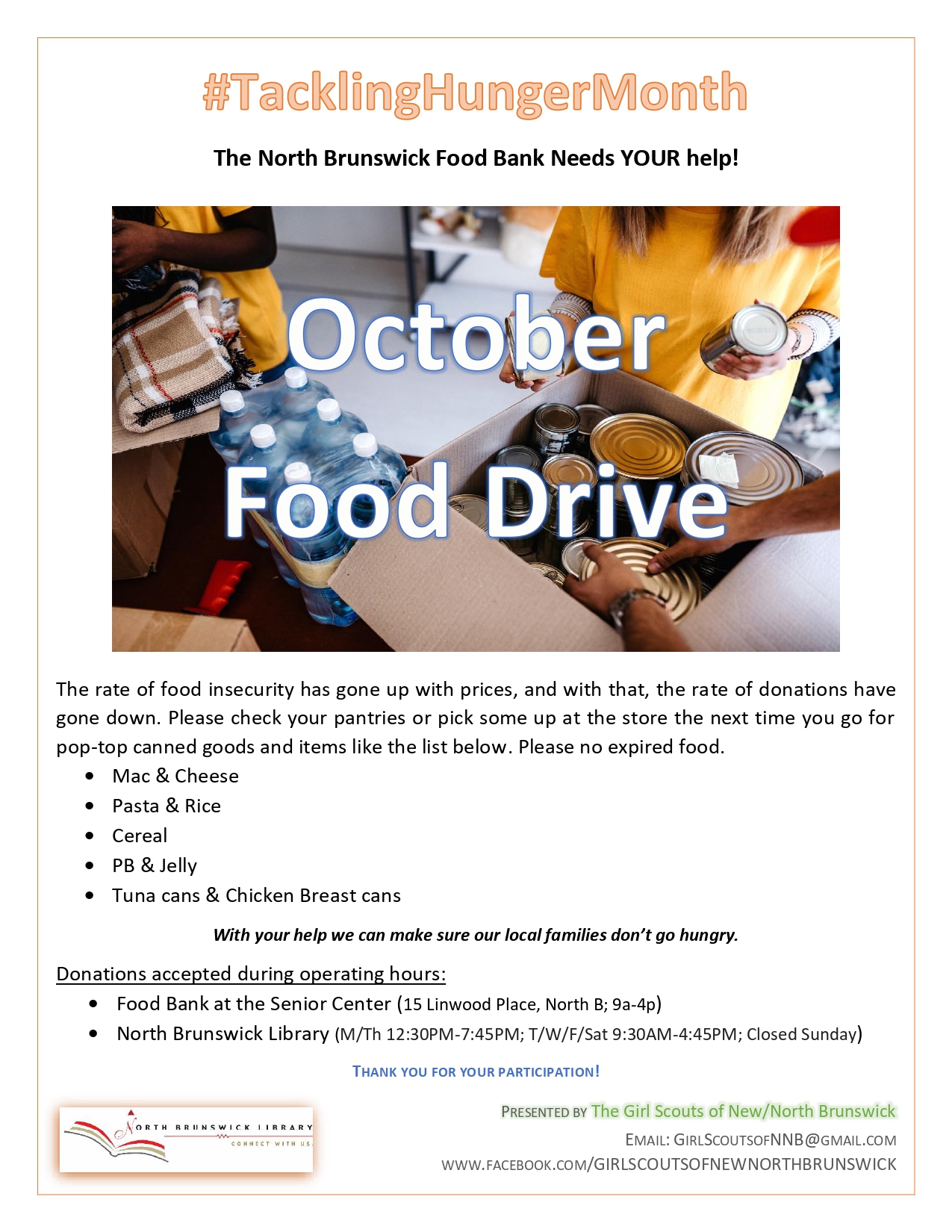 Food Bank - Township of North Brunswick