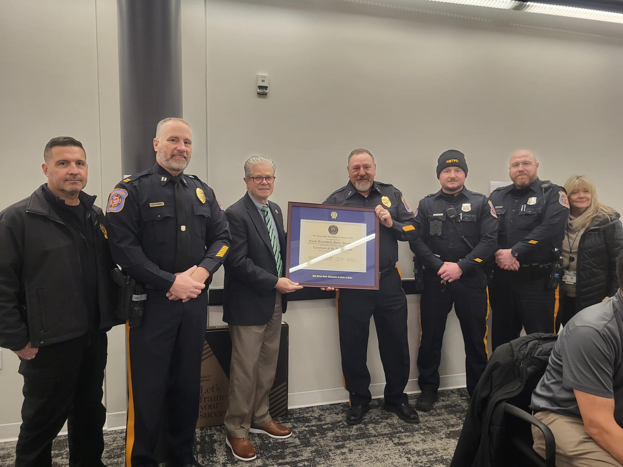 North Brunswick Police Department receives Certificate of Re ...